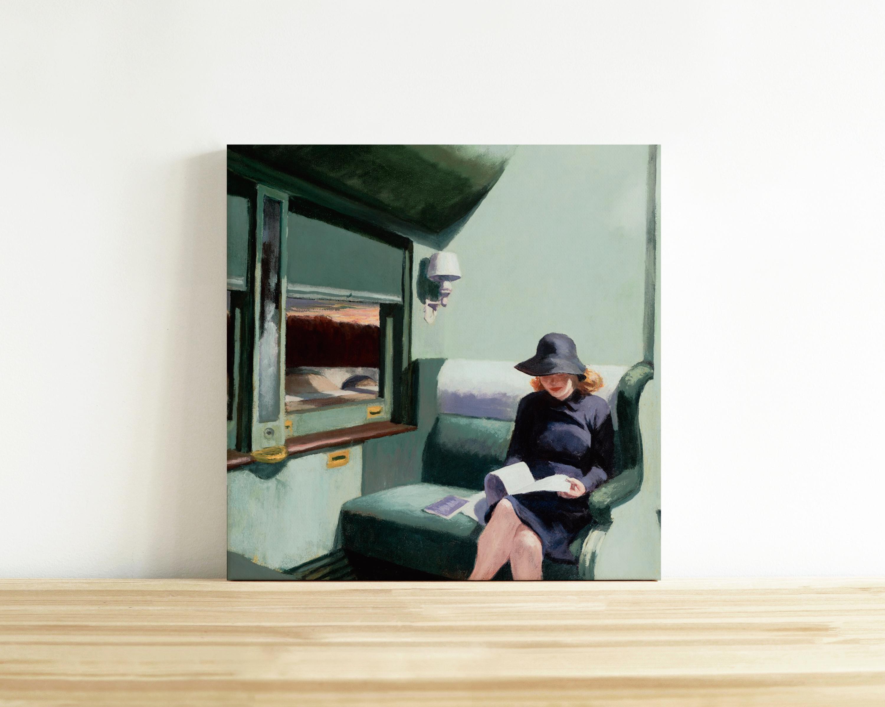 Edward Hopper Print: Compartment Car, Classic American Art - Etsy