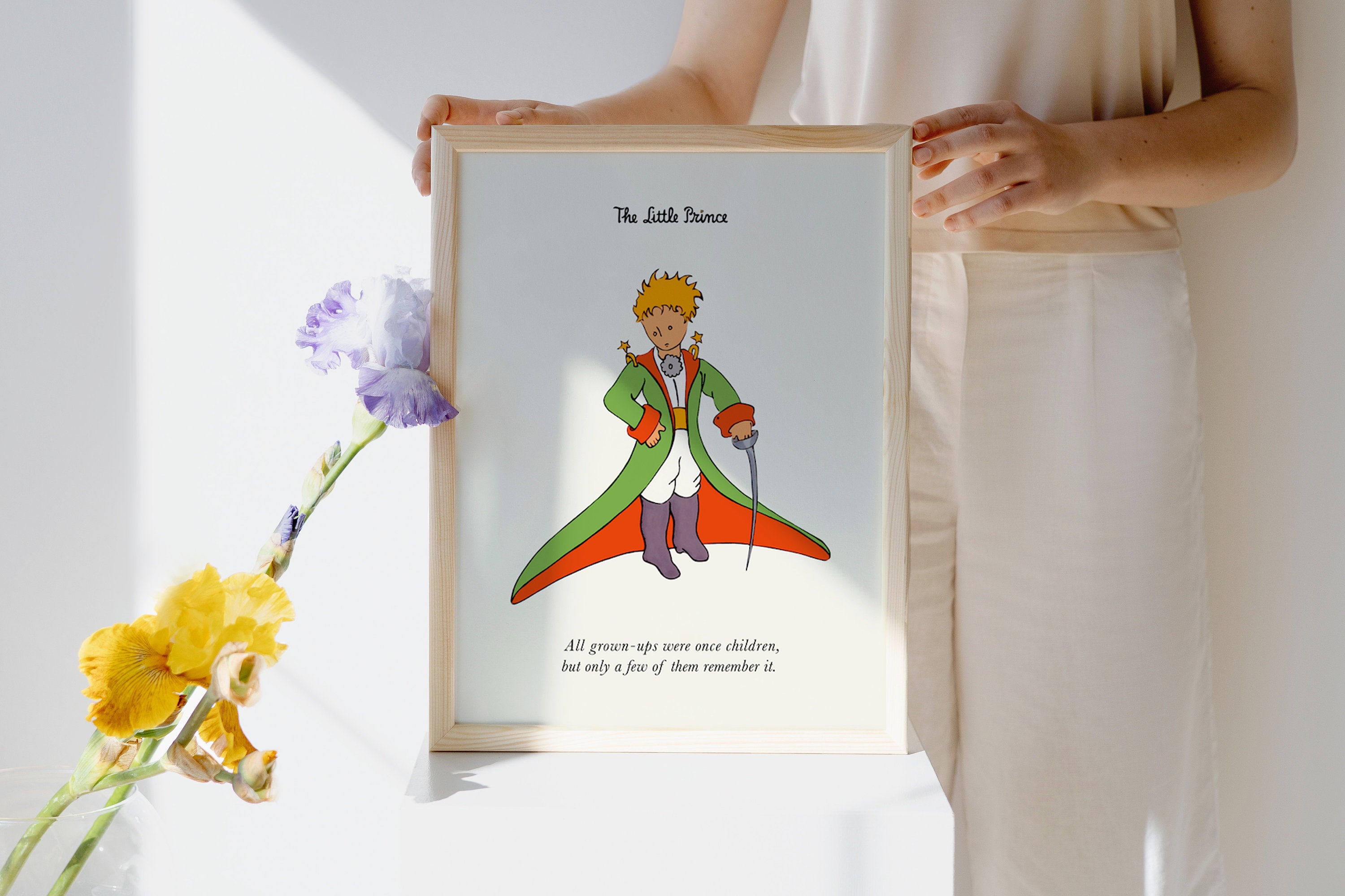 Le Petit Prince Poster ENGLISH Little Prince Wall Art Nursery Art Print ...