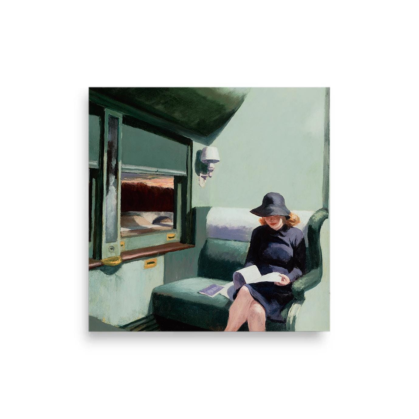Edward Hopper Print: Compartment Car, Classic American Art - Etsy