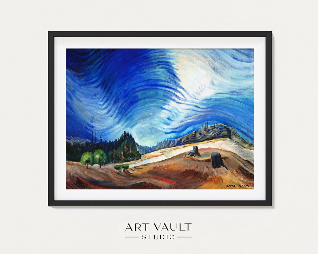 Emily Carr Above the Gravel Pit 1937 Poster Nature Painting Sky ...