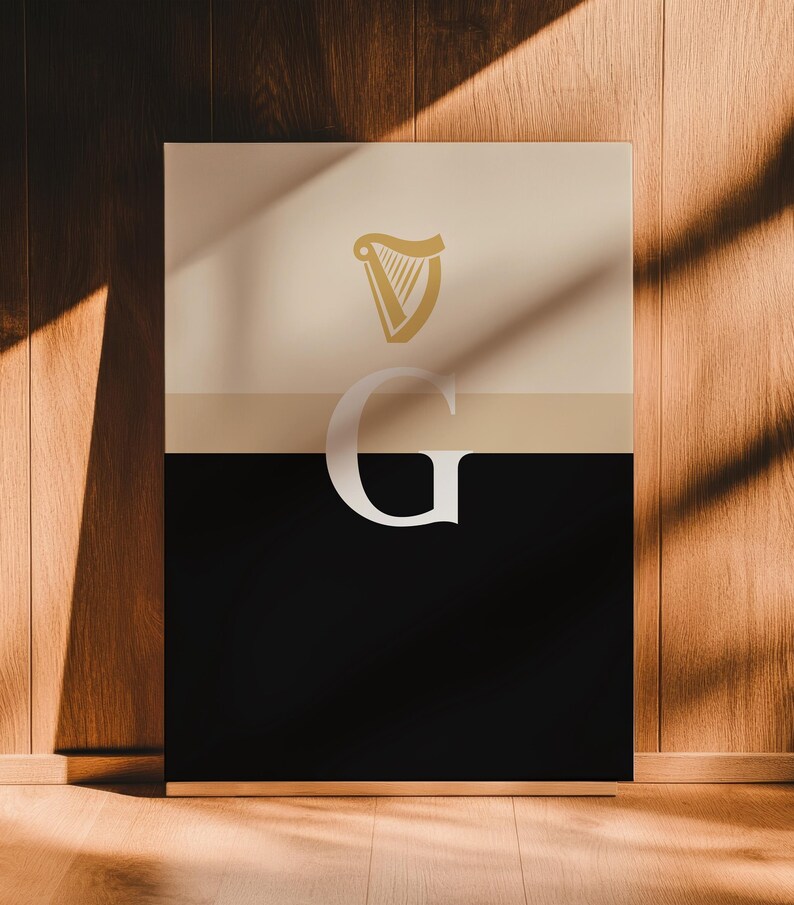 Split the G Guinness Vintage Print Retro Guinness Poster Irish Stout ...