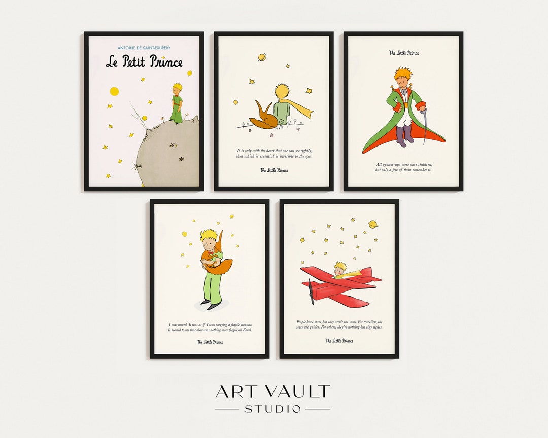 The Little Prince Printable Wall Art Prints Digital Download Art Petit ...