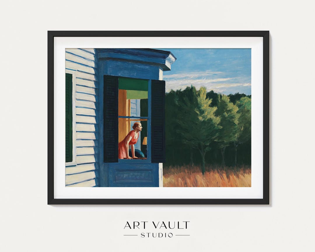 Cape Cod Morning Edward Hopper 1939 Woman Window Painting Cape Cod Art ...