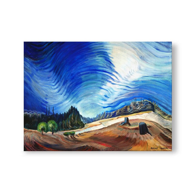 Emily Carr Above the Gravel Pit 1937 Poster Nature Painting Sky ...