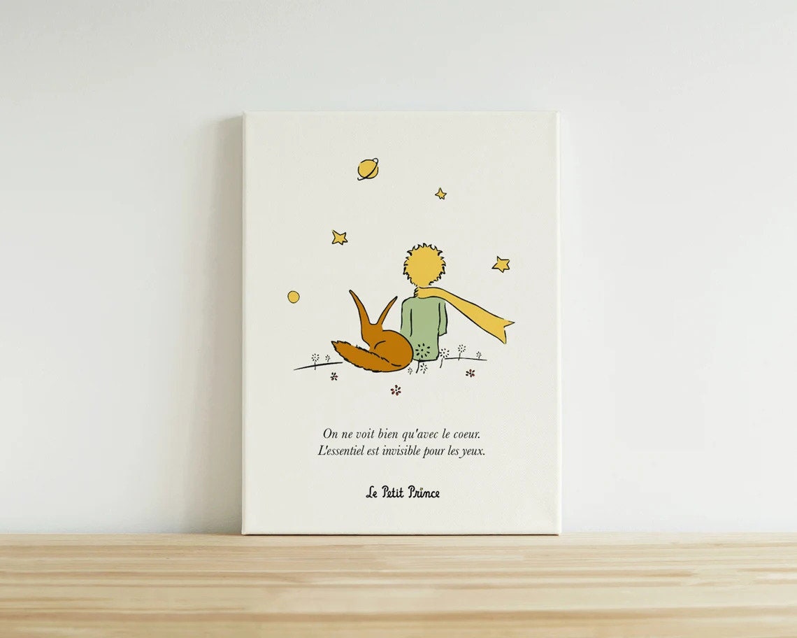 Le Petit Prince Poster FRENCH Little Prince Wall Art Nursery Art Print ...