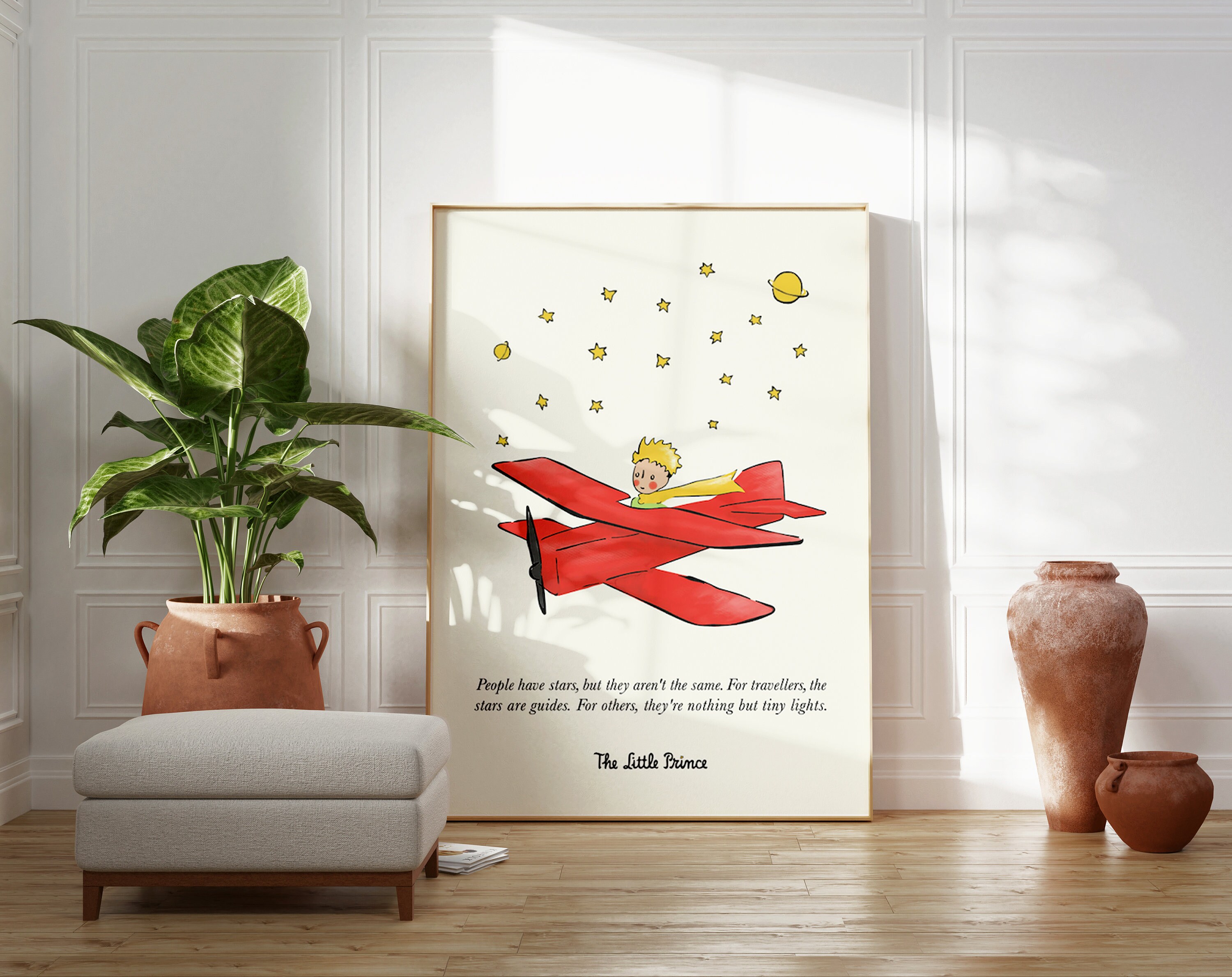 Le Petit Prince Poster ENGLISH Little Prince Wall Art Nursery Art Print ...