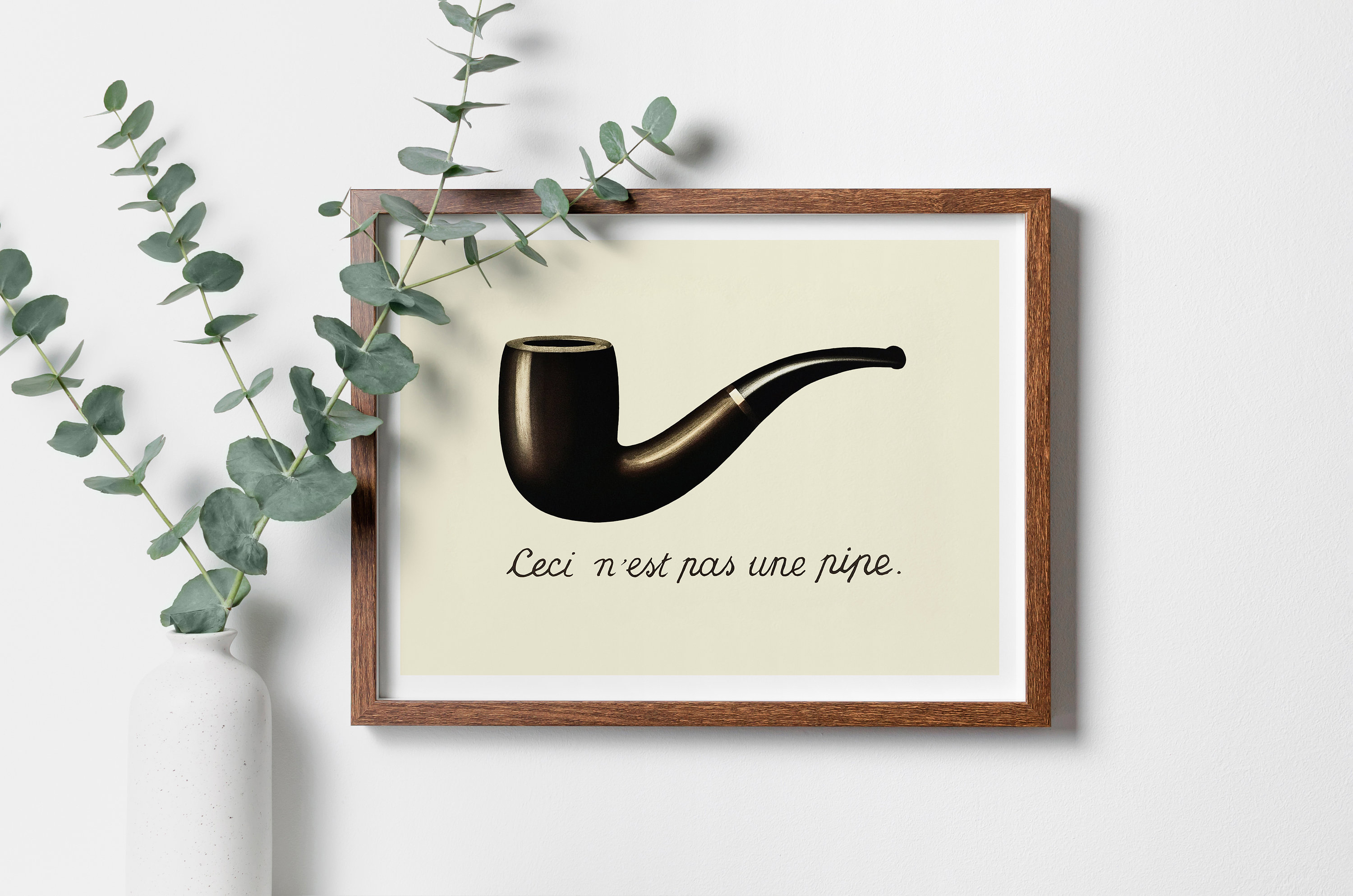 Ceci N'est Pas Une Pipe René Magritte Poster This is Not a Pipe ...