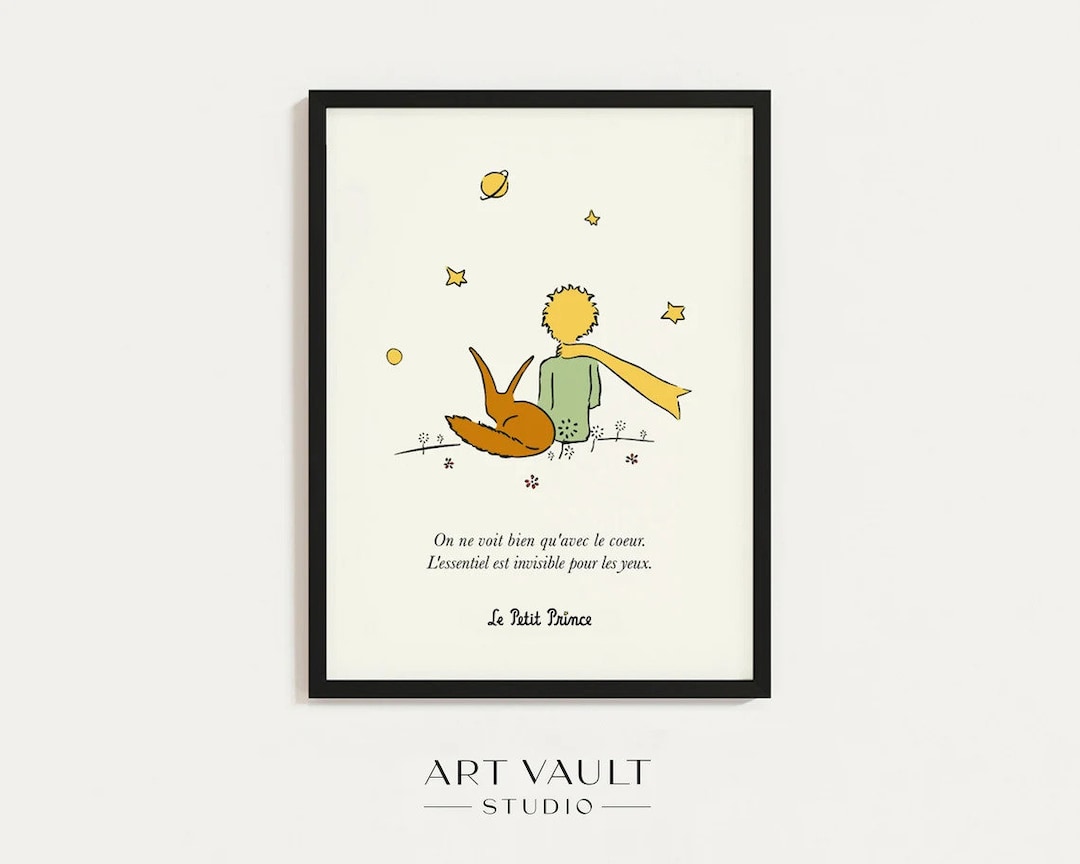 Le Petit Prince Poster FRENCH Little Prince Wall Art Nursery Art Print ...