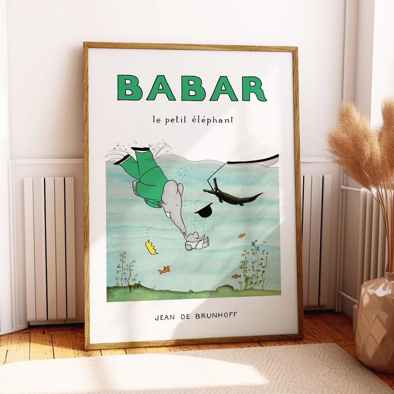 Babar the Elephant Digital Download Nursery Wall Art Download Nursery ...