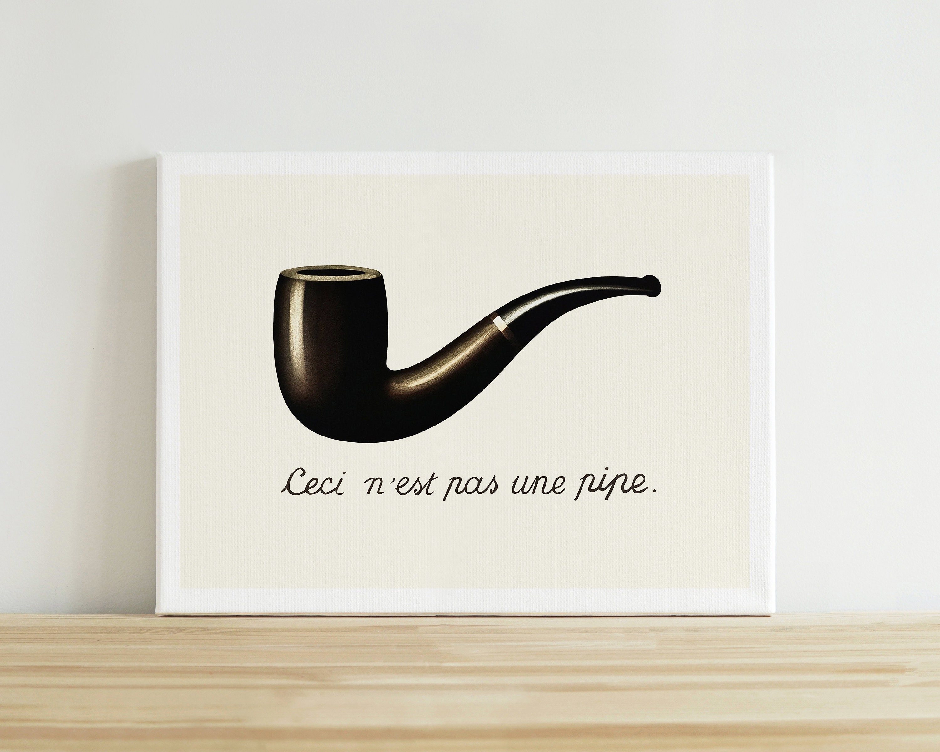 Ceci N'est Pas Une Pipe René Magritte Poster This is Not a Pipe ...