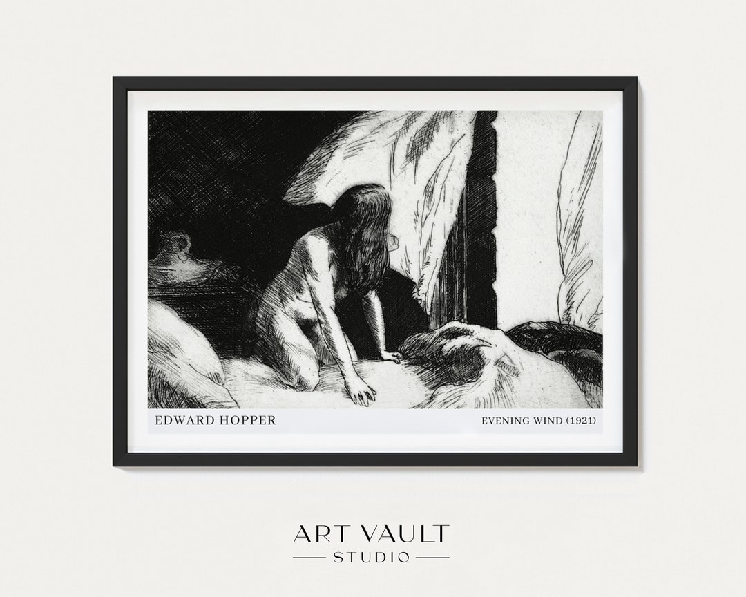 Edward Hopper Evening Wind 1921 Hopper Exhibition Poster Edward Hopper ...
