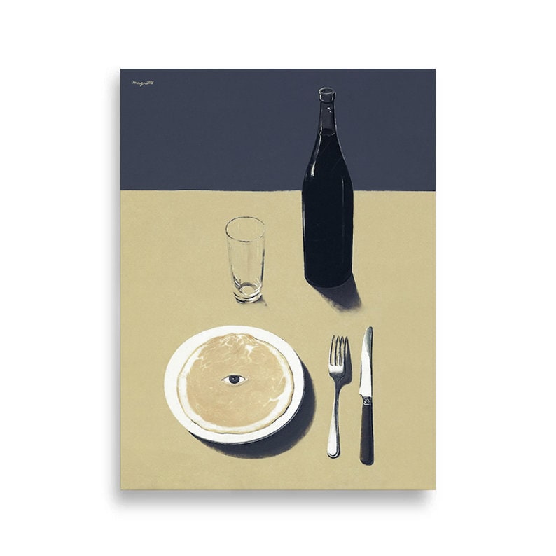 René Magritte the Portrait 1935 Magritte Wine Bottle Magritte Poster ...