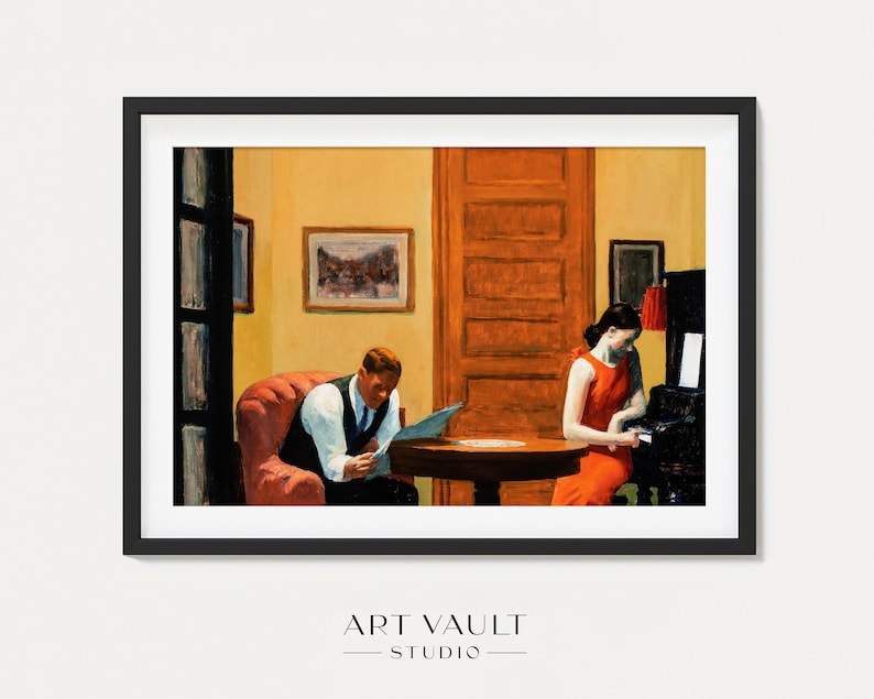 Edward Hopper Room in New York 1932 Poster Hopper Print Hopper Room ...