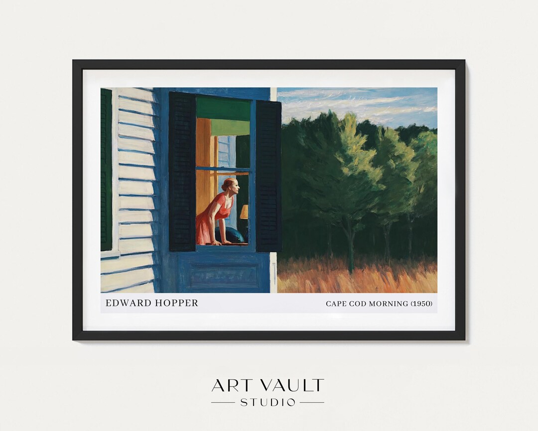 Cape Cod Morning Edward Hopper 1939 Woman Window Painting Cape Cod Art ...