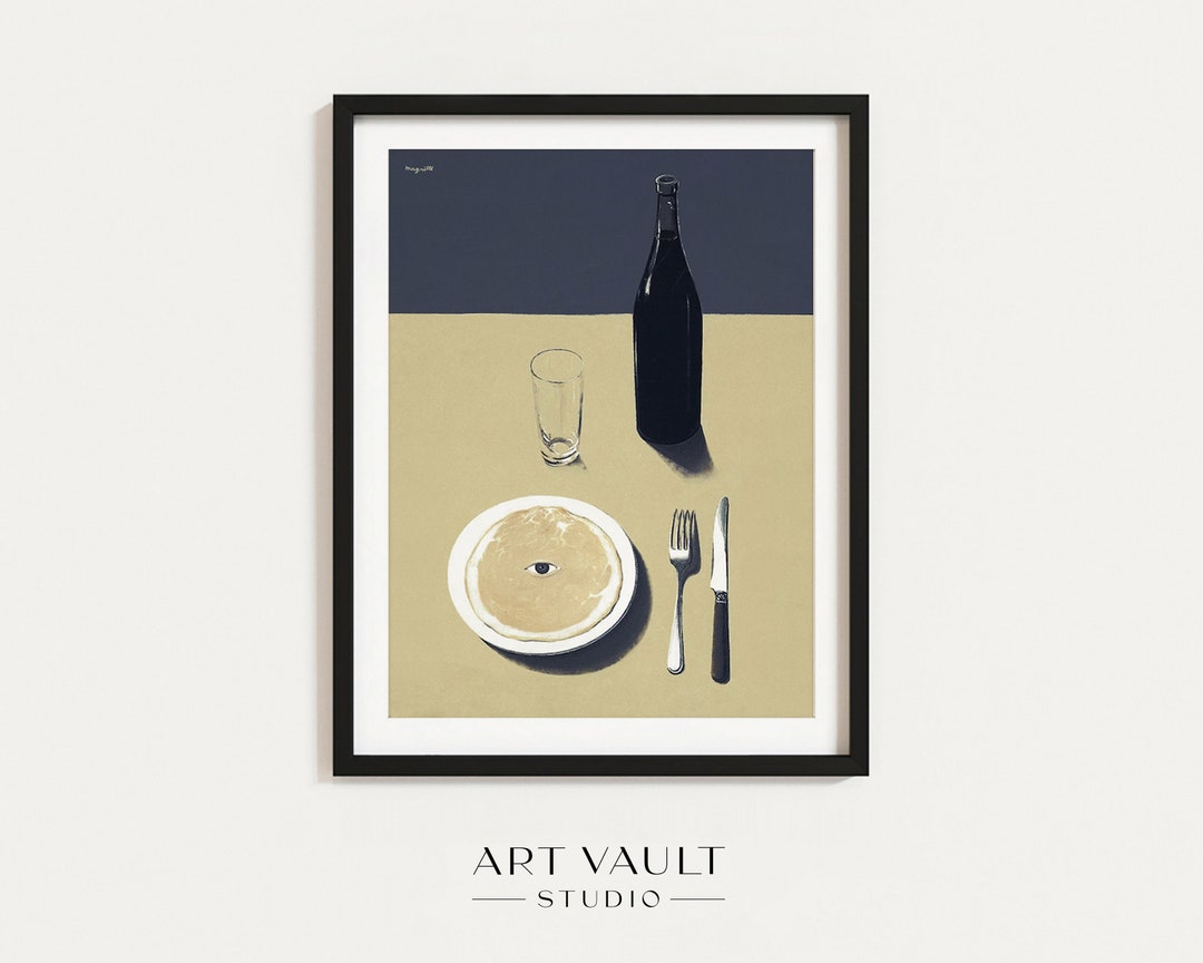 René Magritte the Portrait 1935 Magritte Wine Bottle Magritte Poster ...