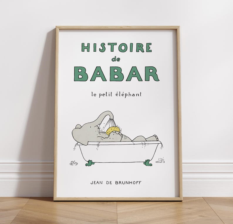 Babar the Elephant Digital Download Nursery Wall Art Download Nursery ...