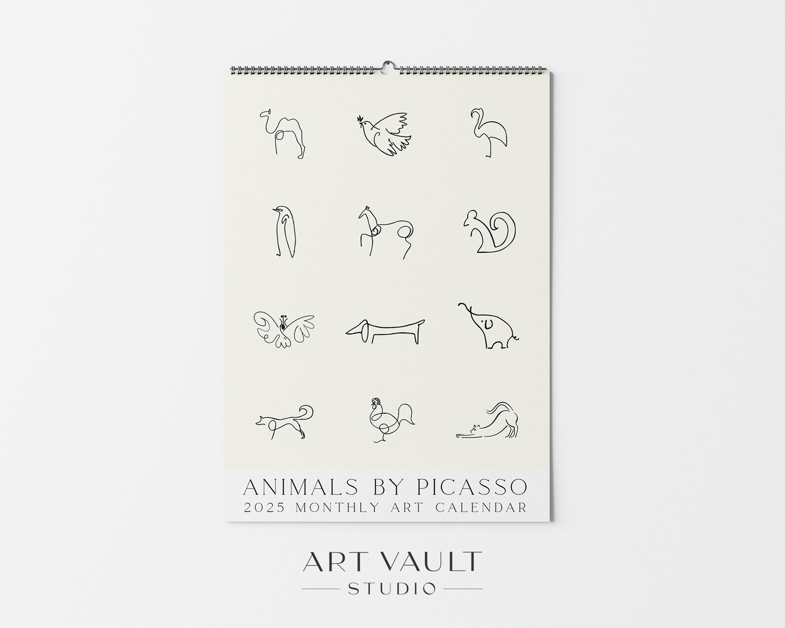 2025 Calendar Picasso Calendar 2025 Animals Picasso Wall Calendar ...