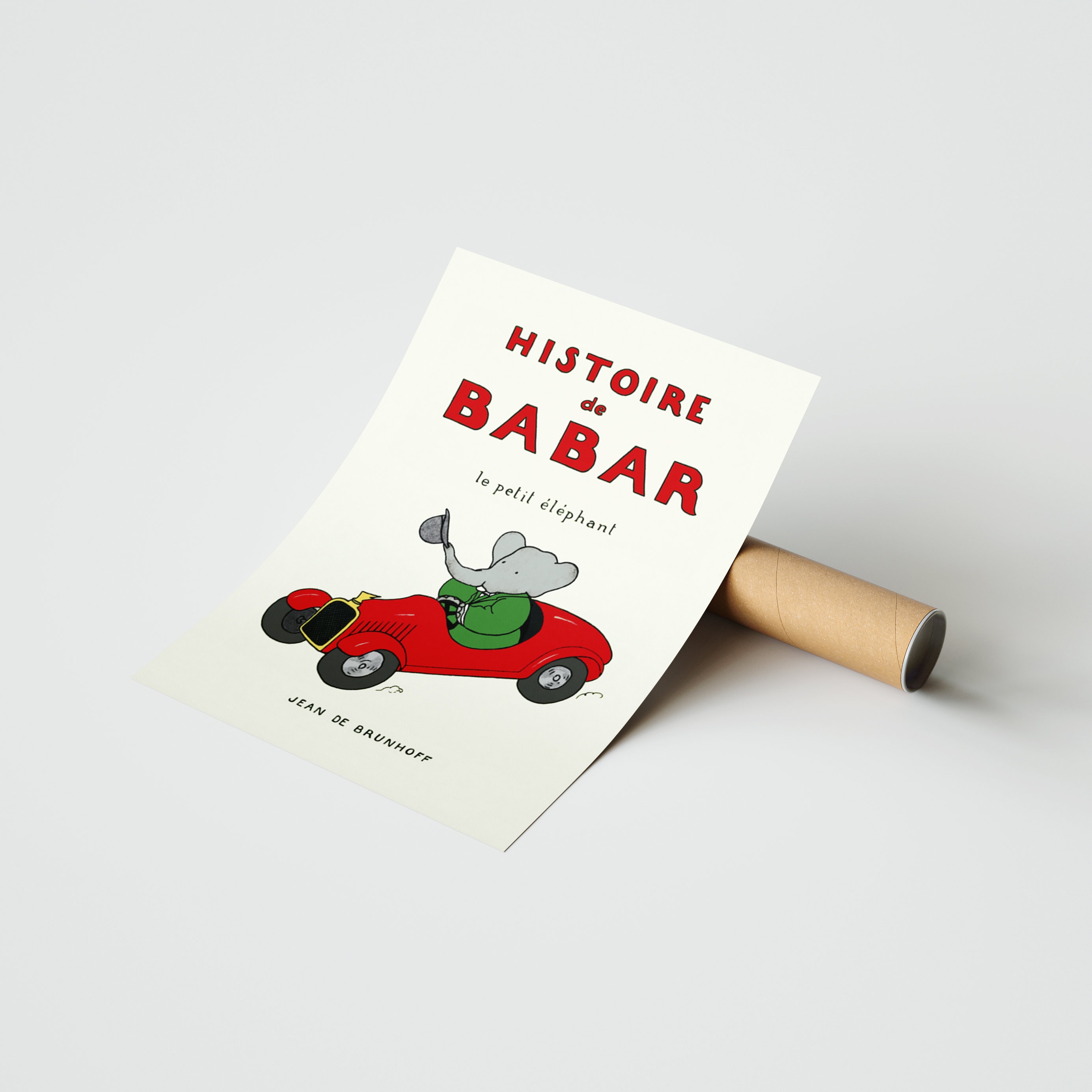 Babar the Elephant Wall Art Nursery Decor Kids Gift Retro Babar ...