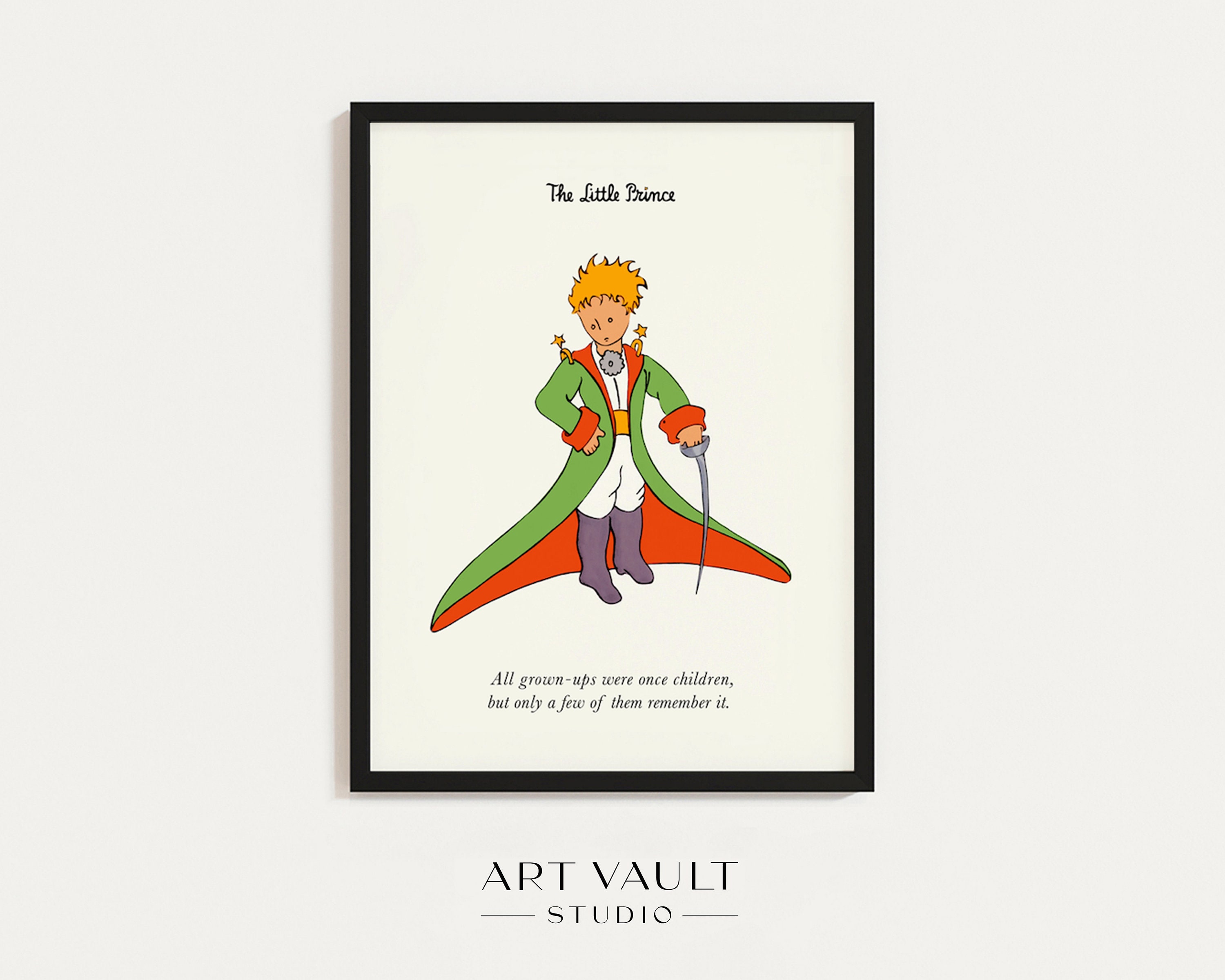 Le Petit Prince Poster ENGLISH Little Prince Wall Art Nursery Art Print ...