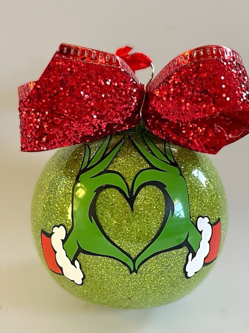 Handmade Grinch Ornament, Christmas Gift Idea, Unique, Grinch Hands ...