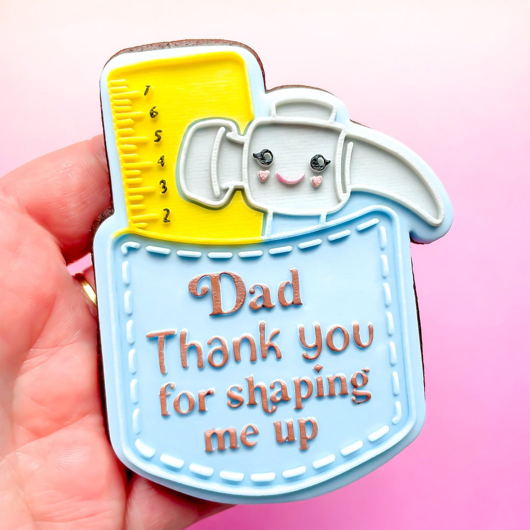 Father's Day Debosser Stamp Thank You for Shaping Me Pocket Embosser ...