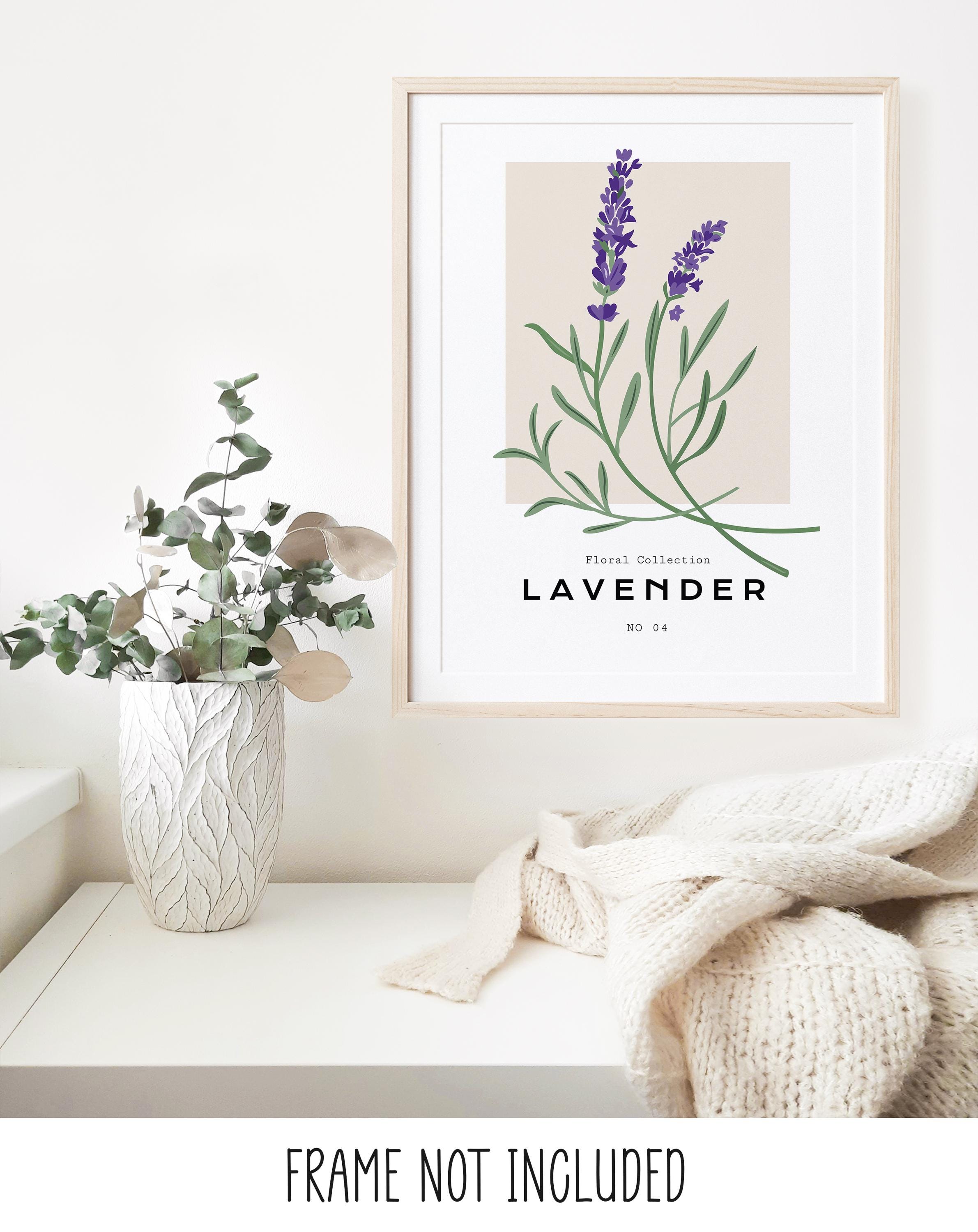 Lavender Poster Museum-quality Floral Art Print, Matte Paper Botanical ...
