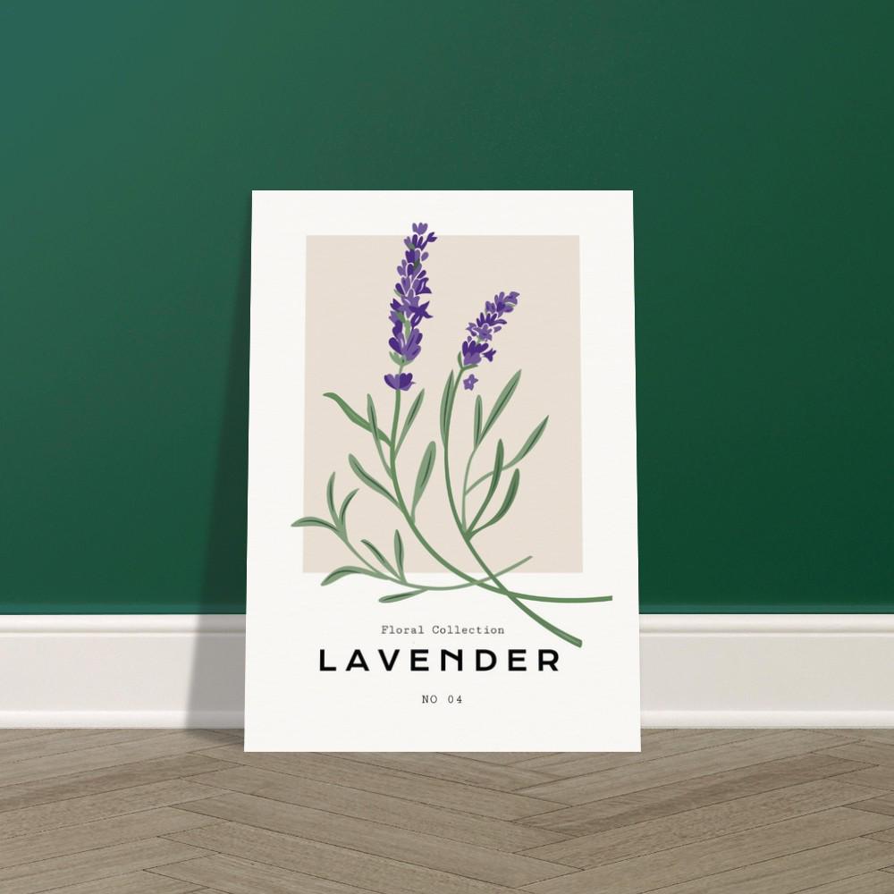 Lavender Poster Museum-quality Floral Art Print, Matte Paper Botanical ...