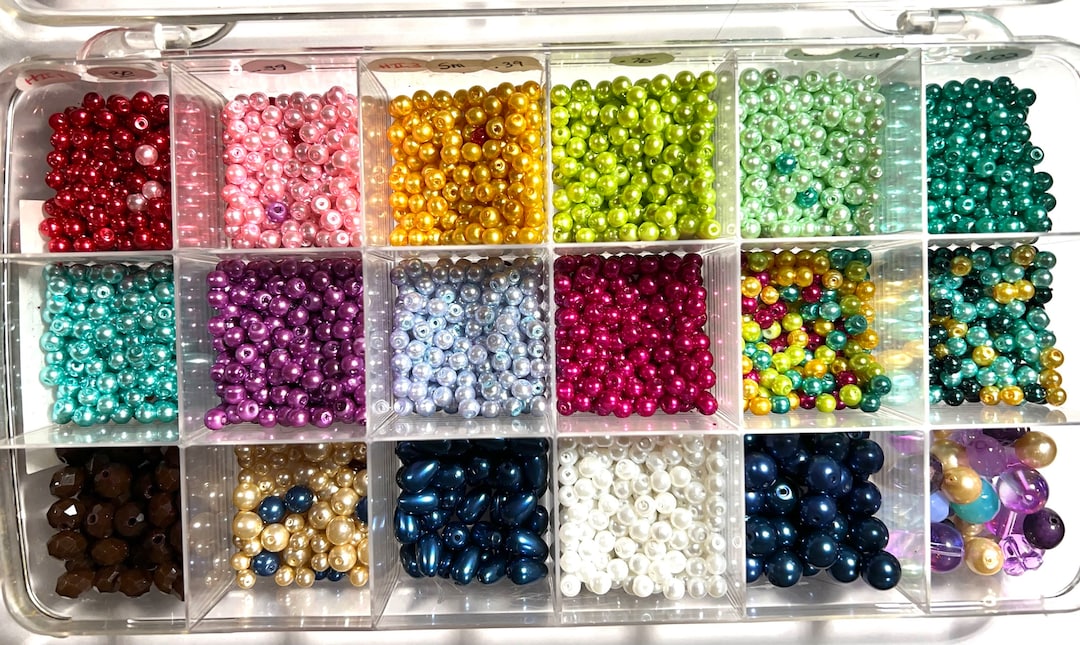 1 Pound Pearl Bead Mix Assortment of Colors Shapes Jewelry - Etsy