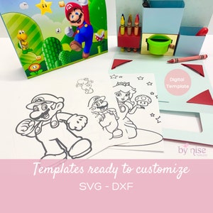 COLORING CASE BOX for Kids - Template for Cricut, Silhouette, Svg, Pdf ...