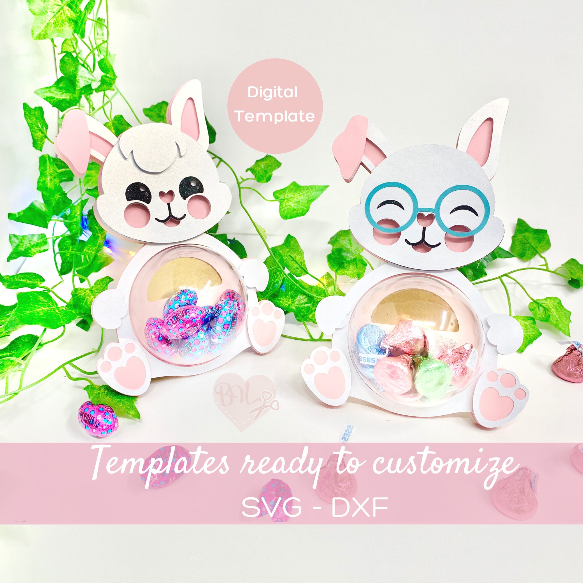 EASTER Bunny Candy Holder, Easter Chocolate Dome, Video Tutorial ...