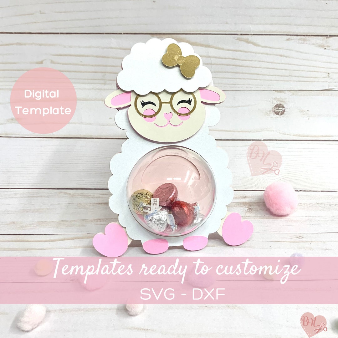 FUNNY EASTER SHEEP - Easter Dome Candy Holder - Vídeo Tutorial Included ...