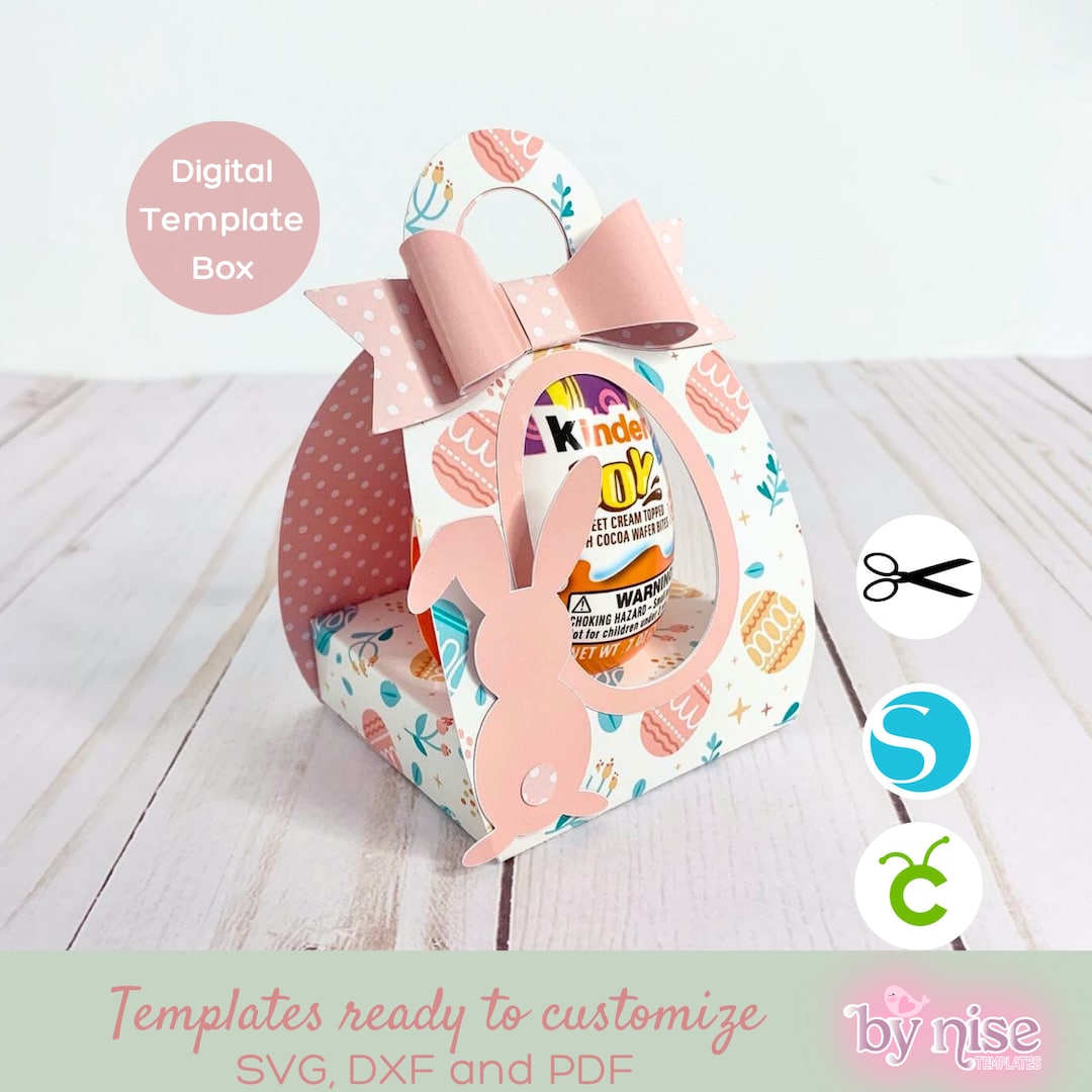 EASTER KINDER EGG Holder - for One Kinder Egg Template, Chocolate Egg ...
