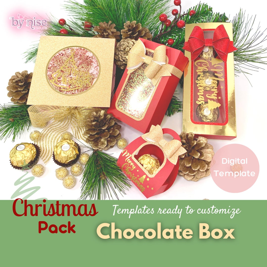 SUPER PACK CHOCOLATE Box - Ideal for Ferrero Chocolate. Template for ...