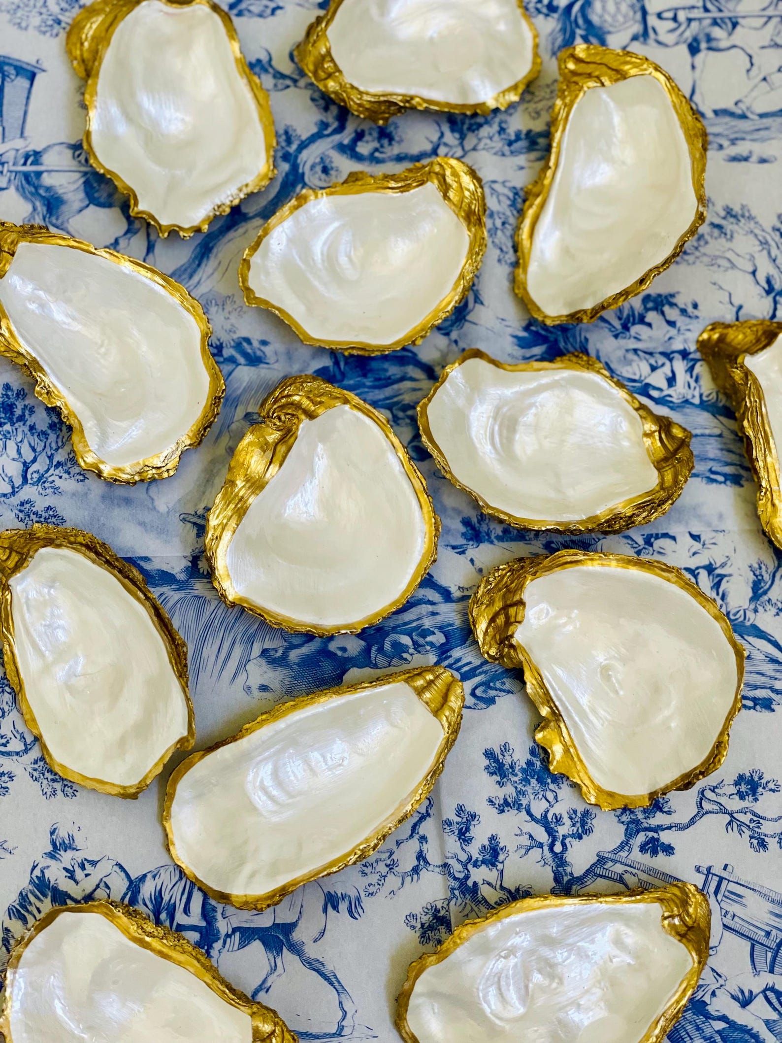 Handmade Gilded Oyster Shell Trinket Dish: Pearl Wedding Favor - Etsy