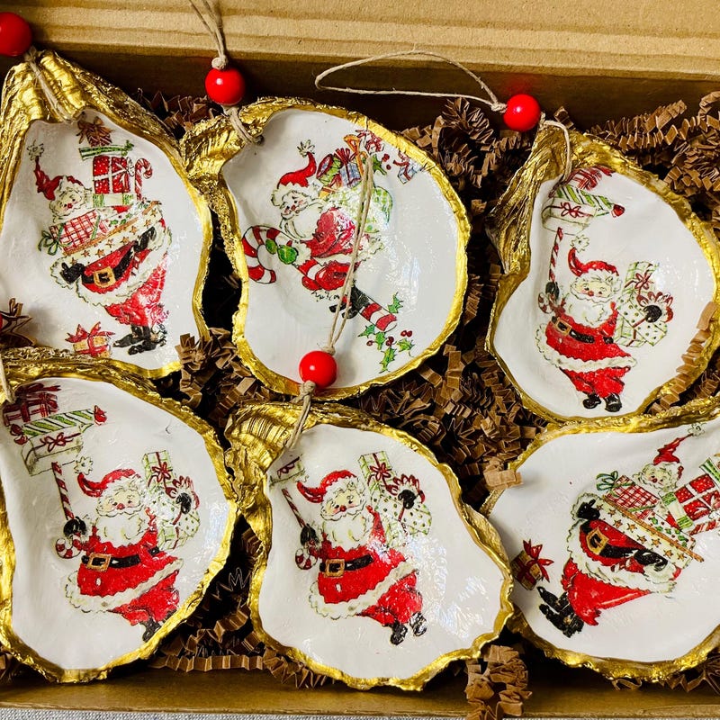 Santa Shells - Etsy