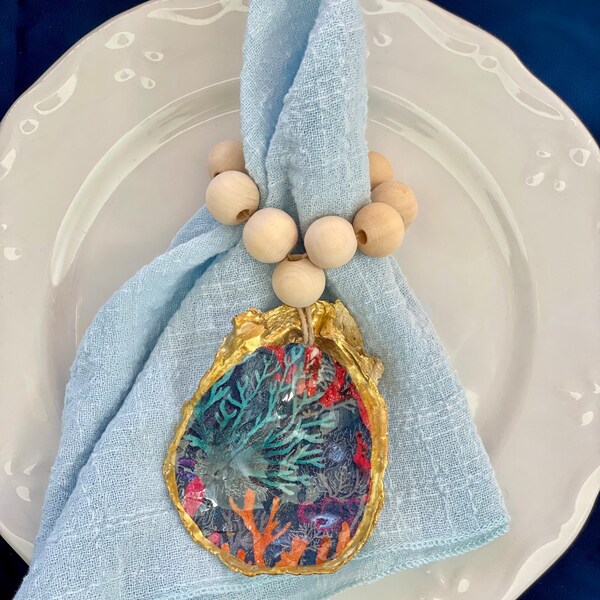 Coral Napkin Ring - Etsy