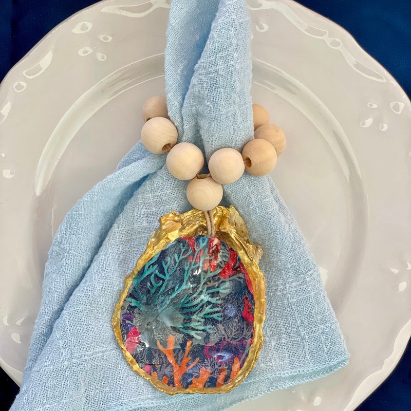 Coral Napkin Ring - Etsy