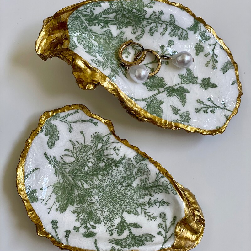 Oyster Shell Ring Dish - Etsy