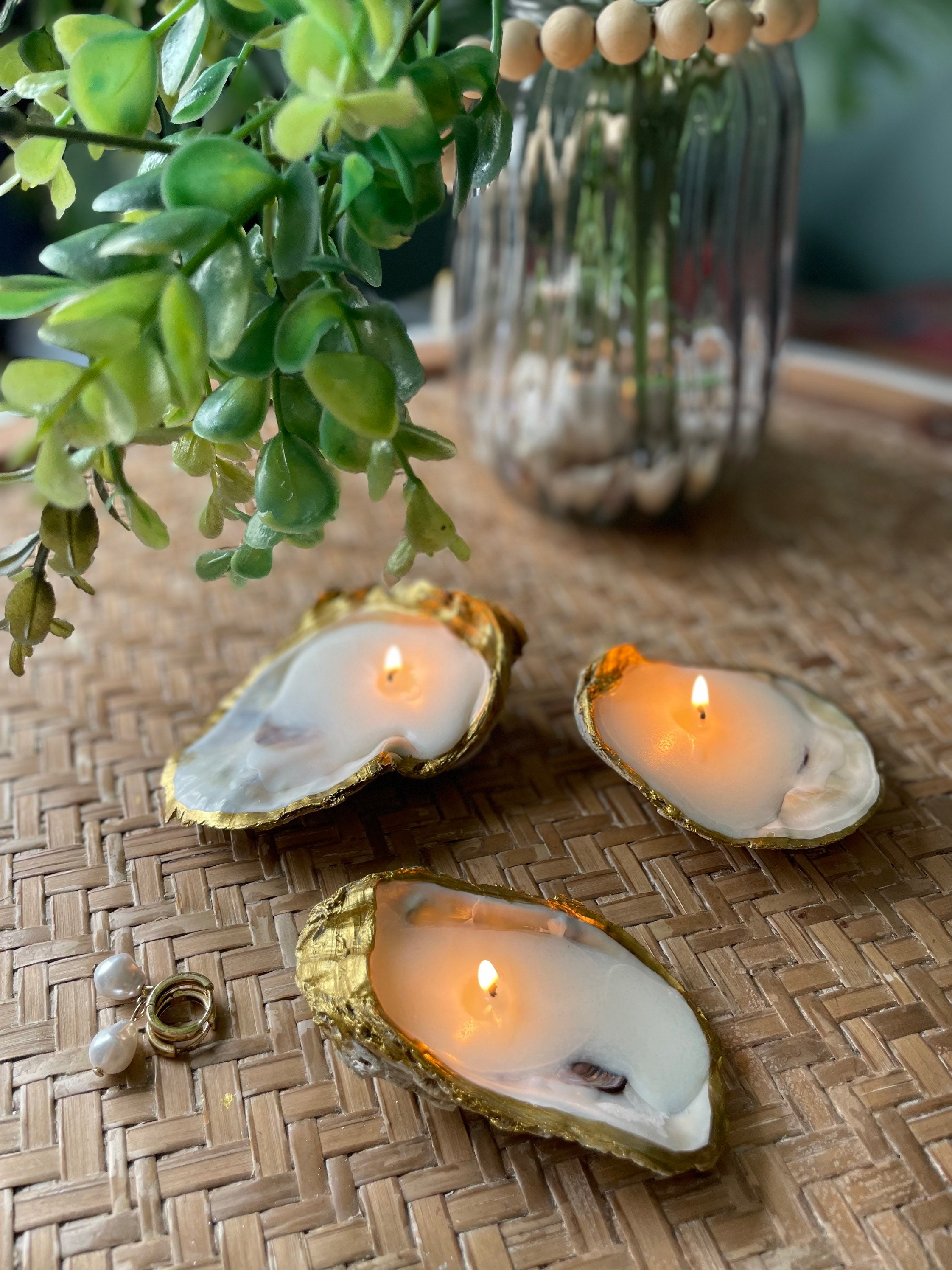 Natural Soy Wax Recycled Oyster Shell Candle - Etsy