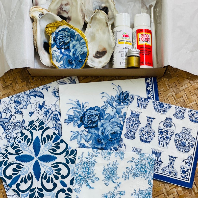 Diy Oyster Decoupage Kits - Etsy