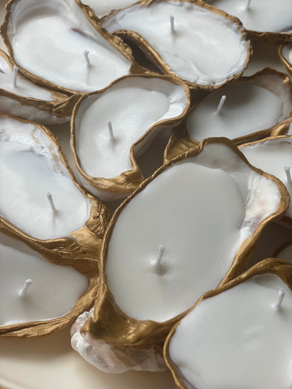 Natural Soy Wax Recycled Oyster Shell Candle - Etsy