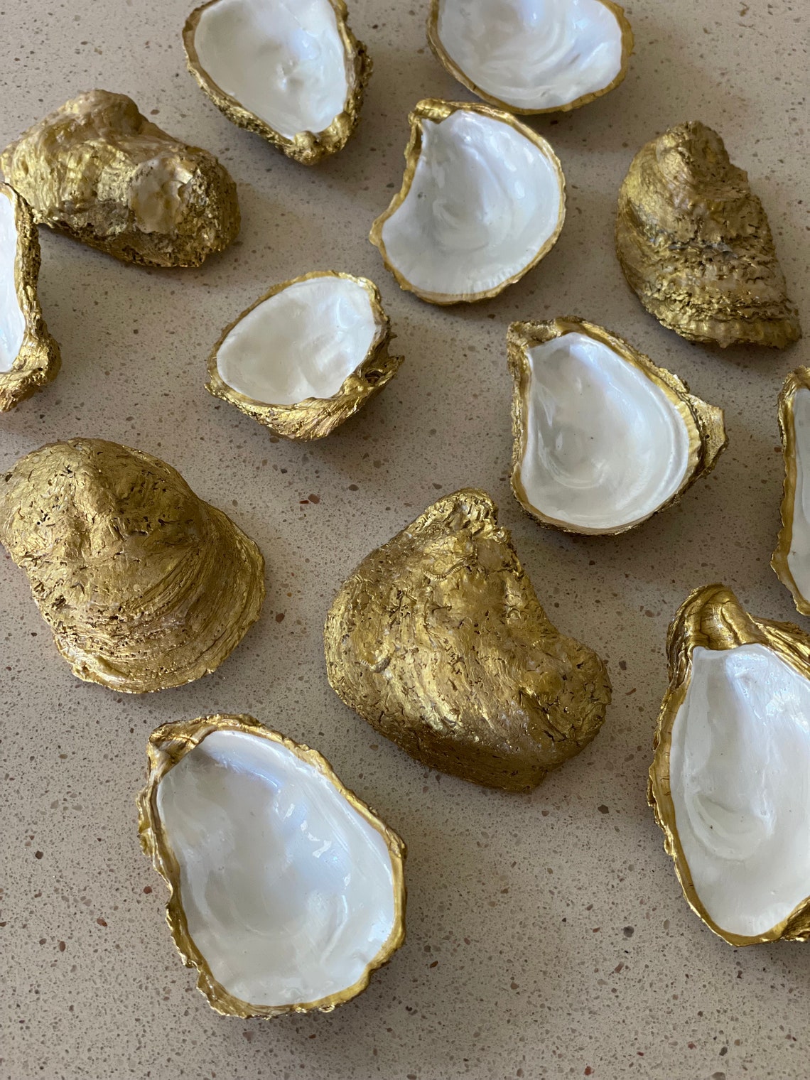 Handmade Gilded Oyster Shell Trinket Dish: Pearl Wedding Favor - Etsy