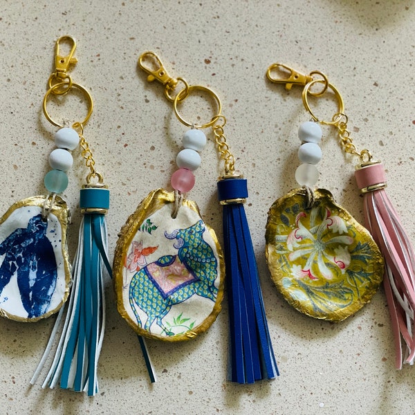 Sea Shell Keychain - Etsy