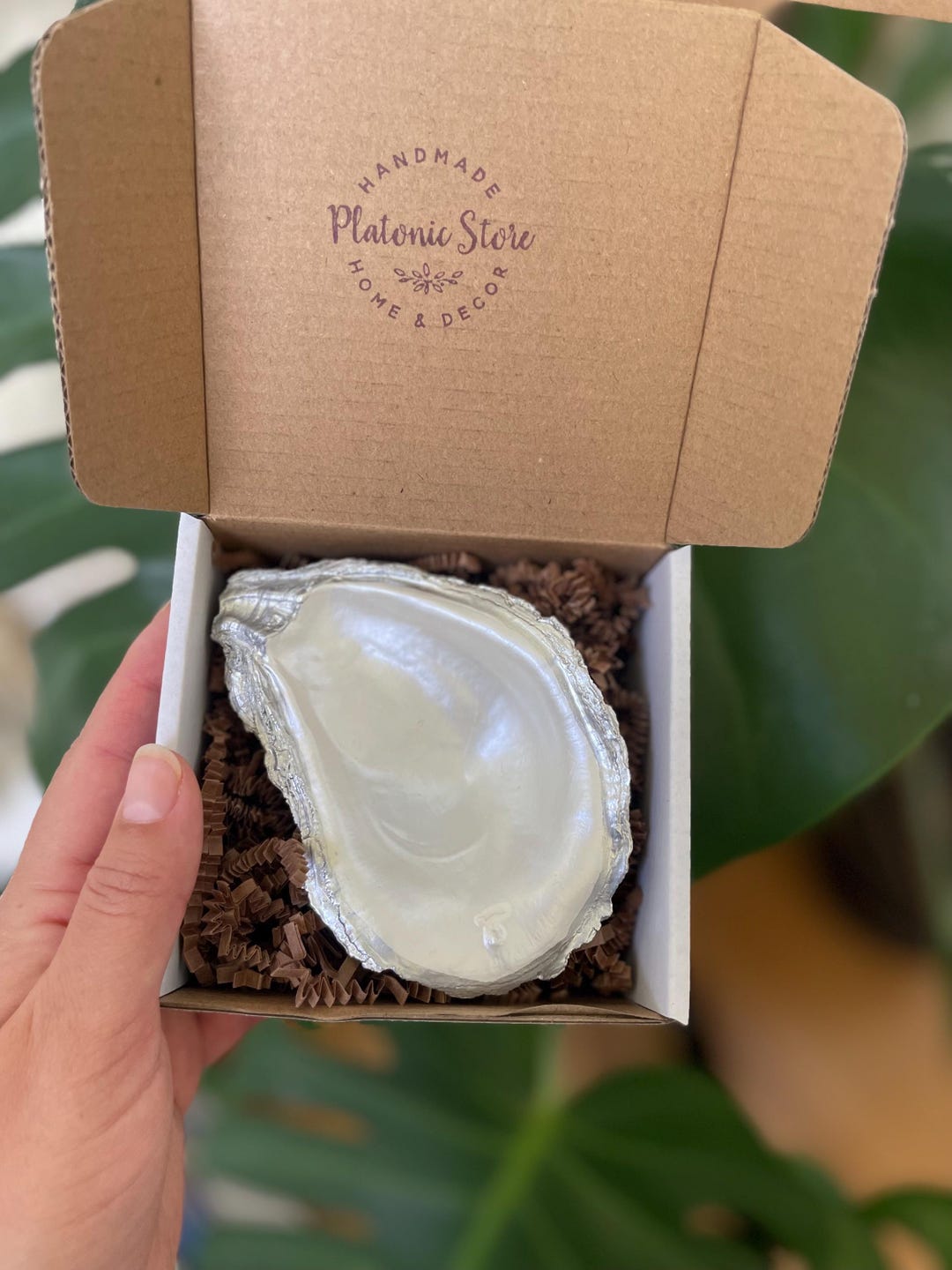 Pearl and Silver Oyster Shell Wedding/bridesmaid Favors / Oyster Shell ...