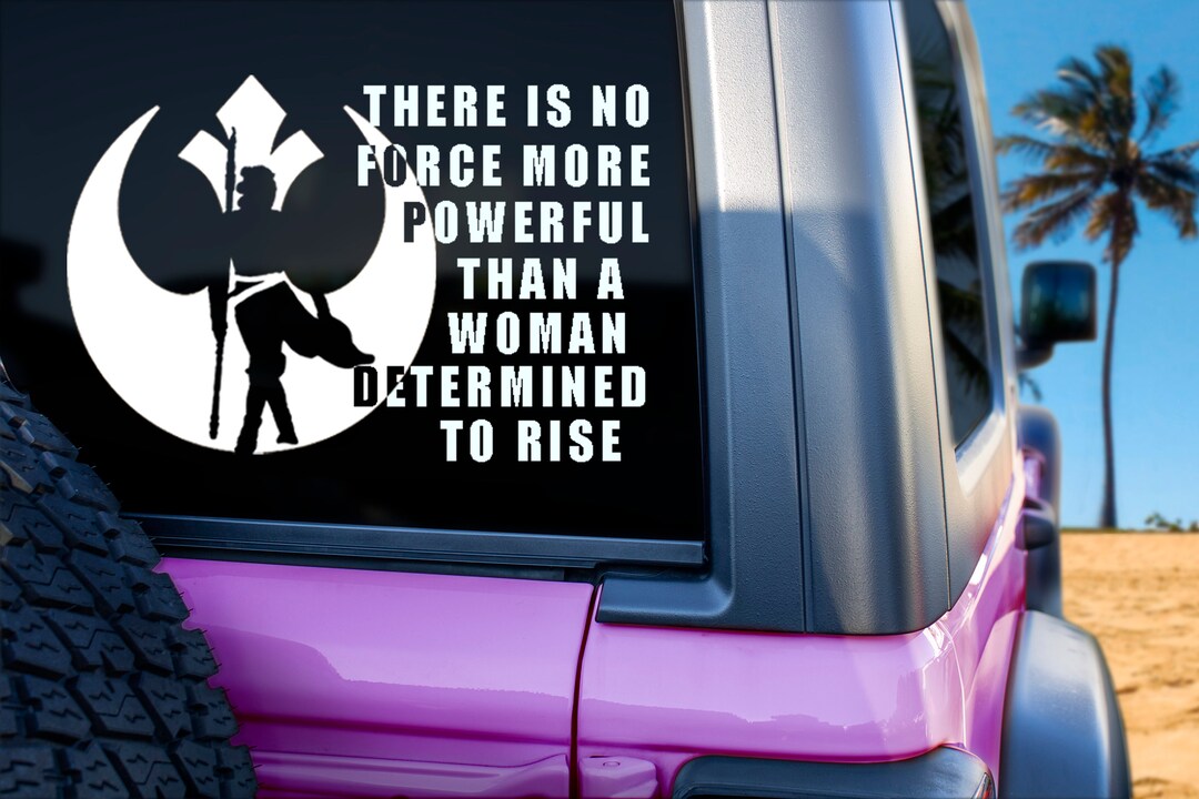 Star Wars Rey Skywalker Rebellion Decal, Jedi Decal, Star Wars Car ...