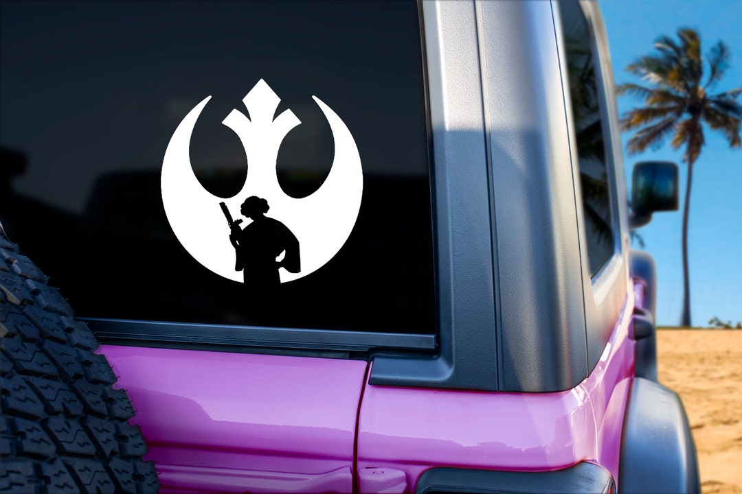 Star Wars Princess Leia Rebellion Decal, Princess Leia Jedi Decal, Star ...