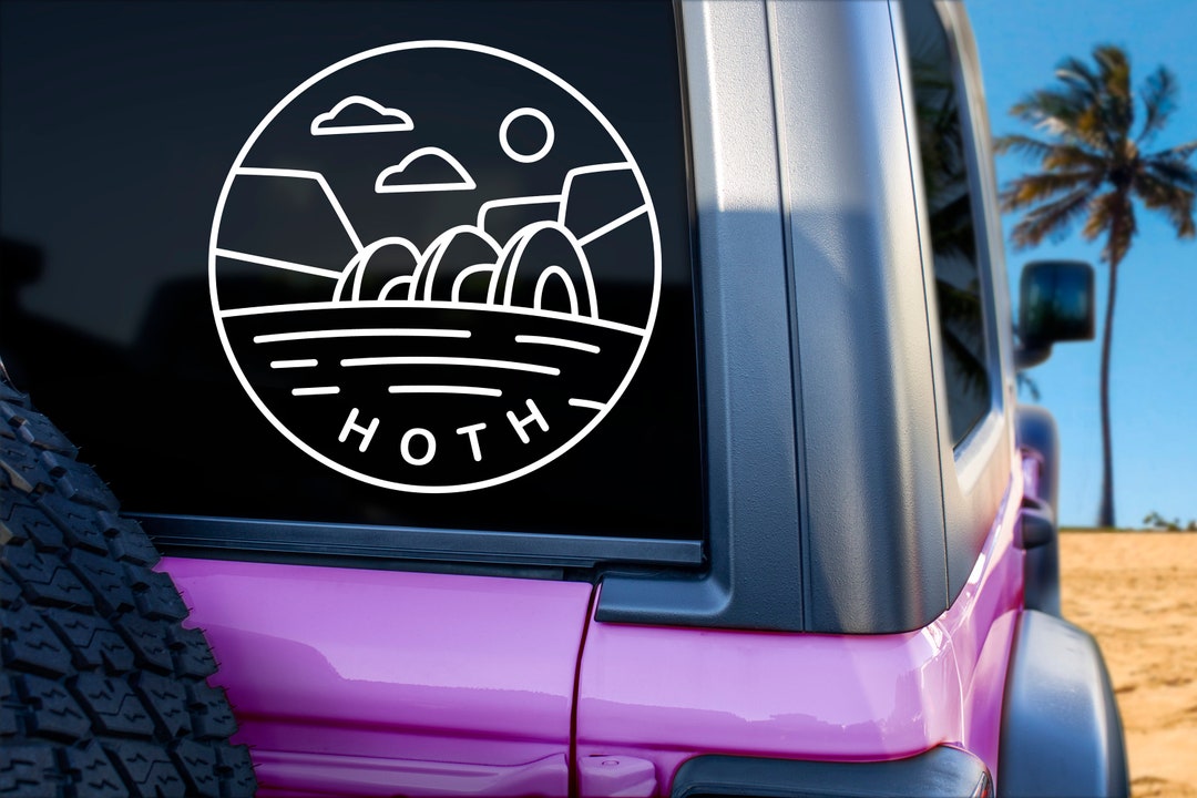 Star Wars Hoth Round Decal - Etsy