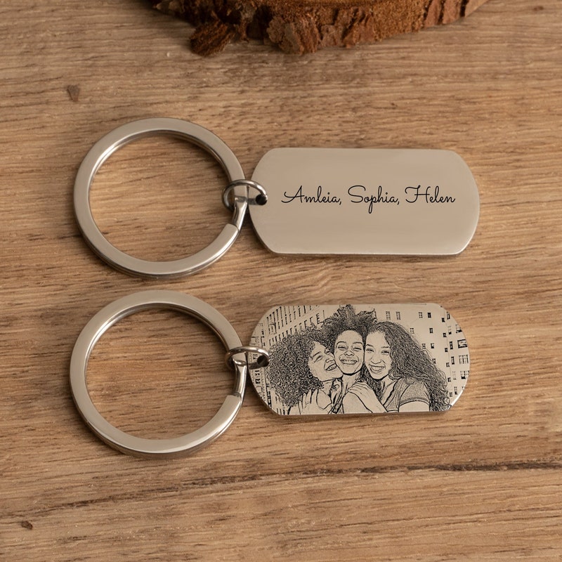 Lasered Photo Keychain - Etsy