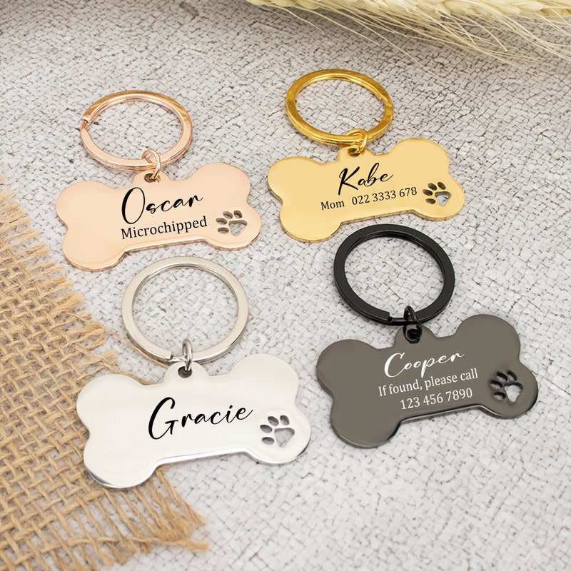 Dog Name Tags - Etsy