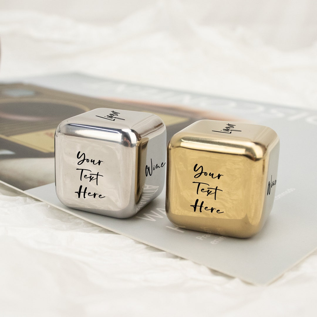 Personalized Dice, Custom Engraved Dice, Engagement Wedding Gift, 2 Set ...